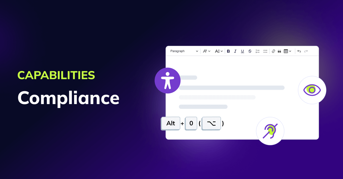 WCAG Section 508 Compliant Documents | CKEditor 5 Features