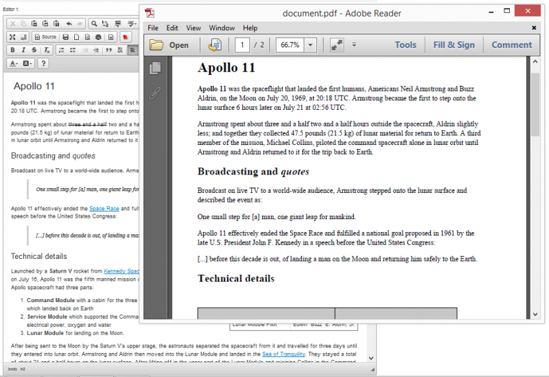 Convert 2 PDF | CKEditor.com Convert 2 PDF | CKEditor.com