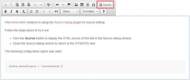 Source Dialog