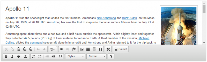Editor Toolbar