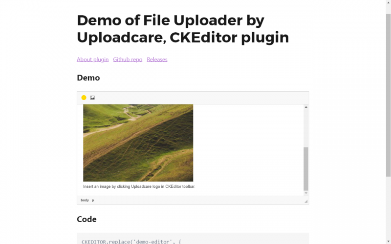 File Uploader by Uploadcare | CKEditor.com